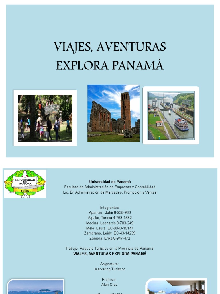Viajes, Aventuras Explora Panamá | PDF | Panamá | canal de Panama