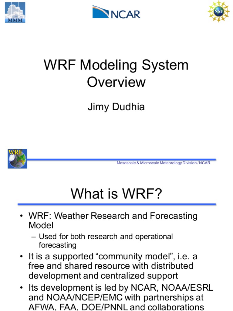 WRF Modeling System | PDF | Numerical Weather Prediction | Meteorology