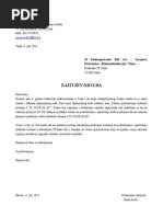 Izjava Primjer | PDF