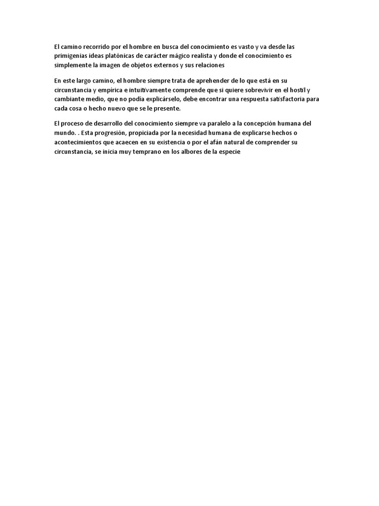 Conocimiento Humano | PDF | Filosofía