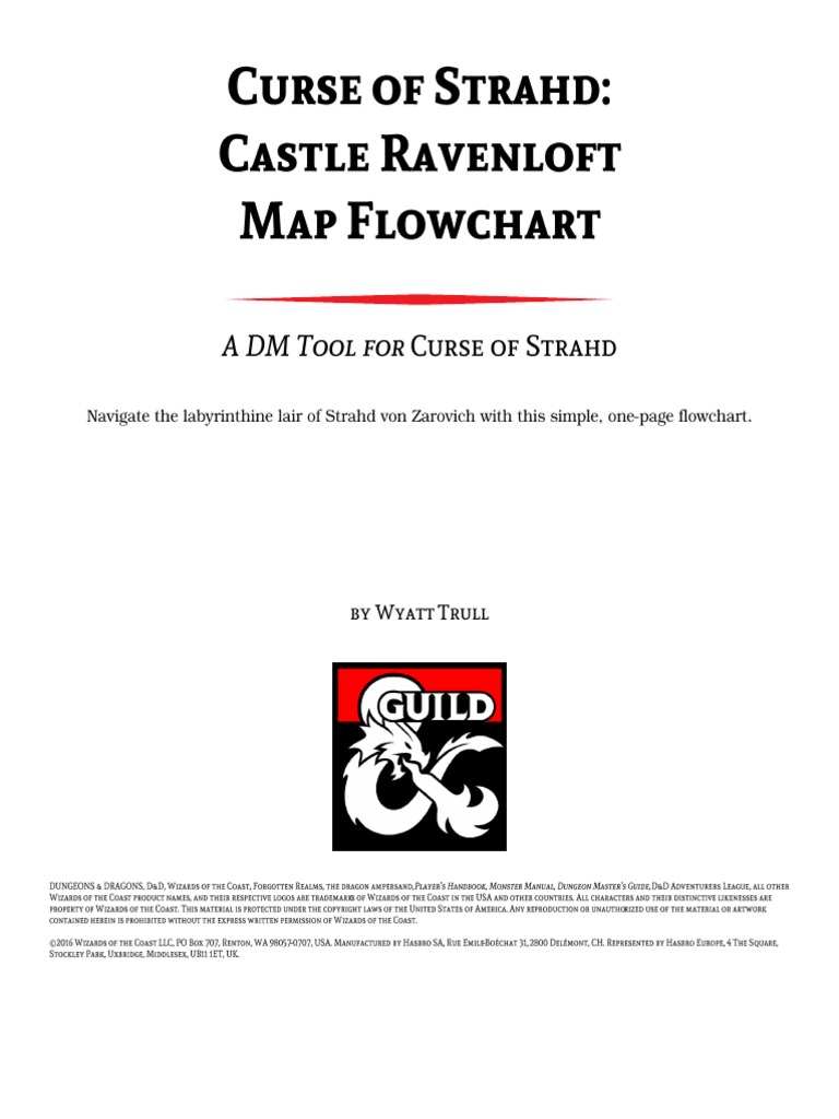 Castle Ravenloft Map Overview | PDF | Room | Architectural Elements