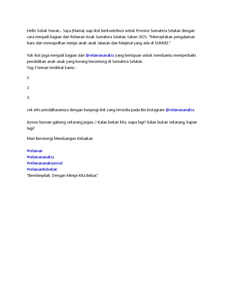 Caption Twibbon | PDF