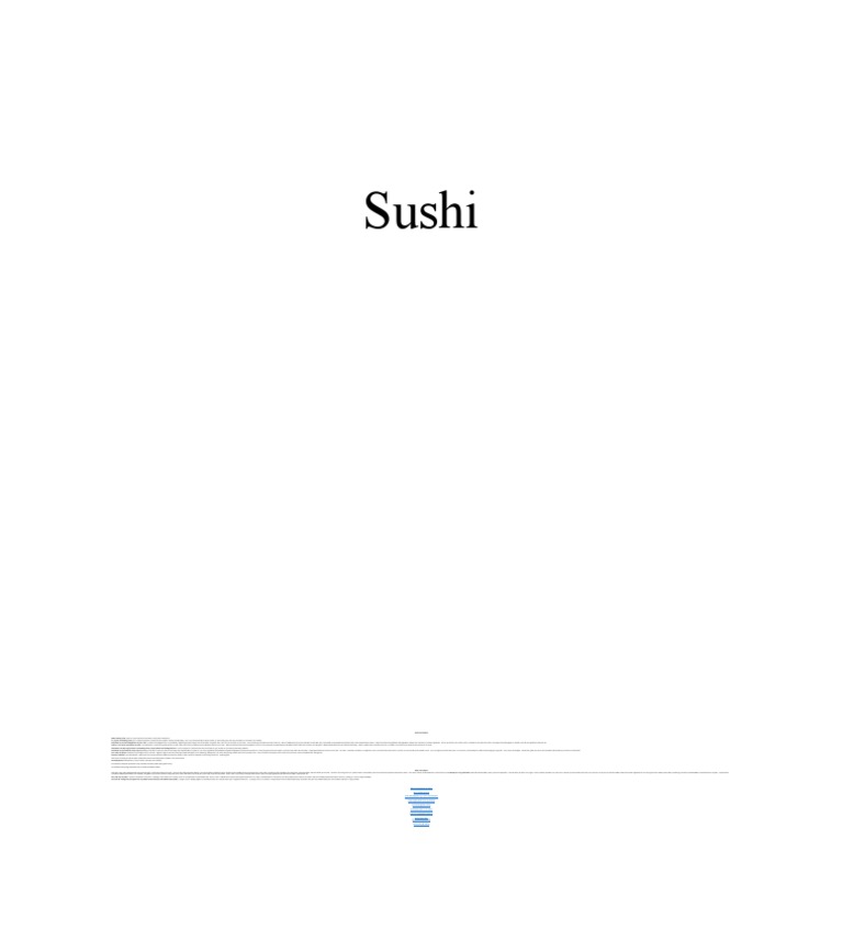 Sushi Presentation | PDF | Sushi | Western Cuisine