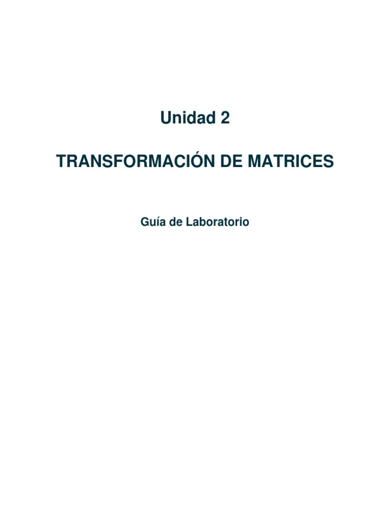 Lab Alg Lin | PDF | Matriz (Matemáticas) | Álgebra