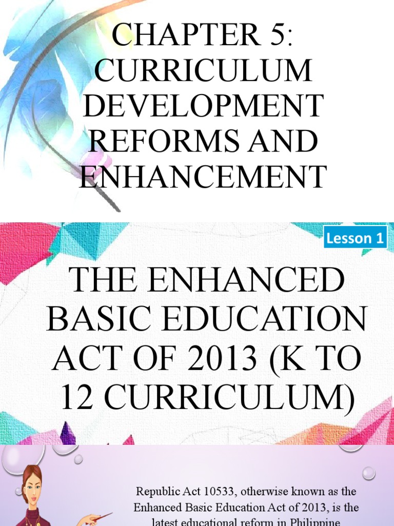 The Enhanced Based Education Act of 2013 (K To 12 Curriculum) | PDF ...