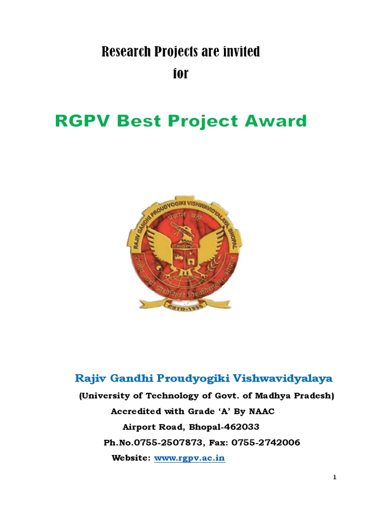 Rajiv Gandhi Proudyogiki Vishwavidyalaya: WWW - Rgpv.ac - in | PDF ...