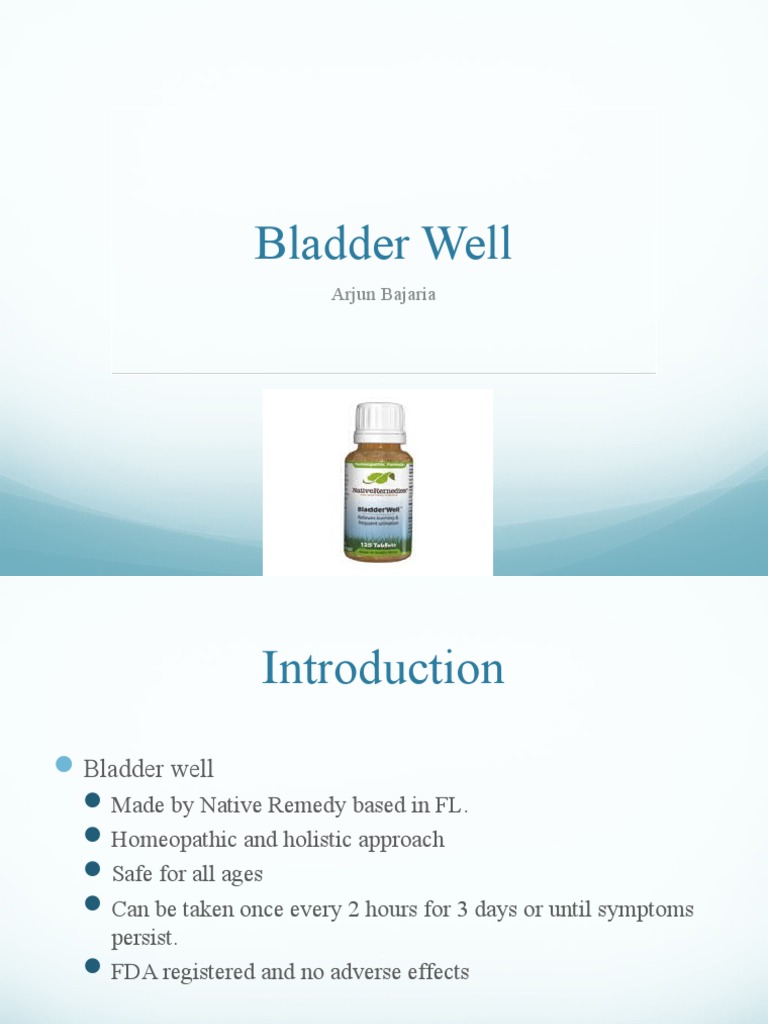 Bladder Well Presentation | PDF