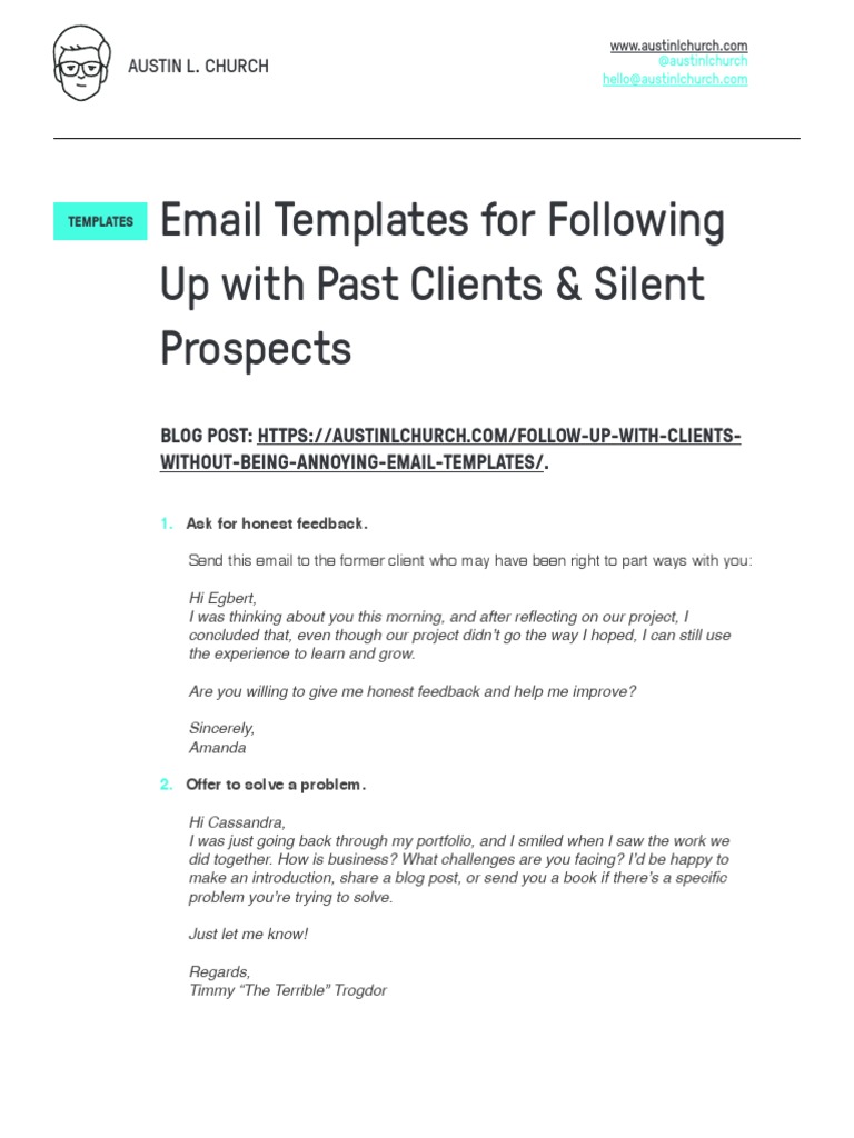 12 Email Templates | PDF