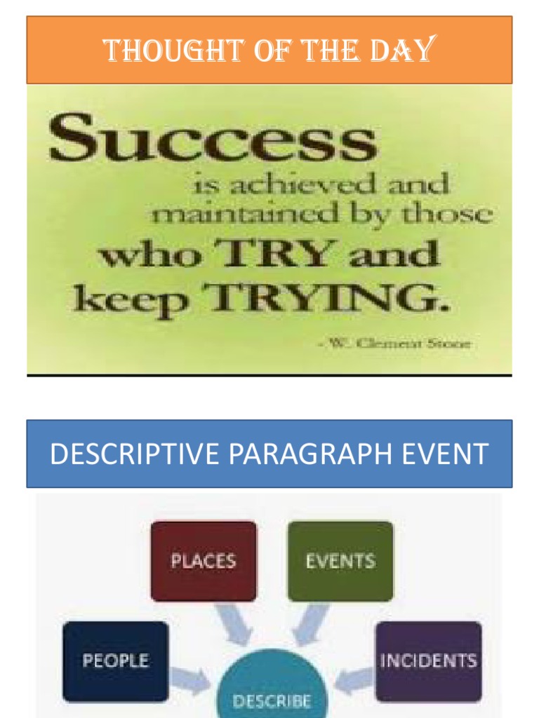 Descriptive Paragraph - Event | PDF