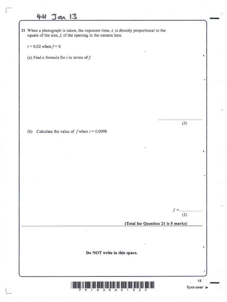 Direct and Inverse Proportion Questions | PDF