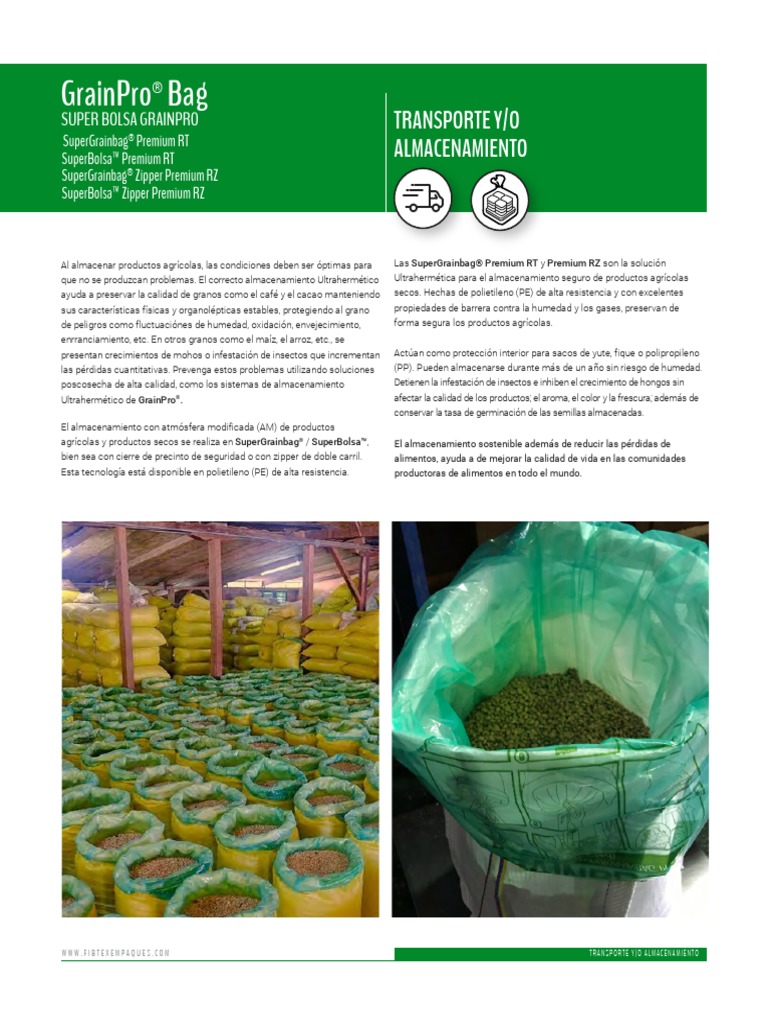 Grainpro Bag Web | PDF | Agricultura | Naturaleza