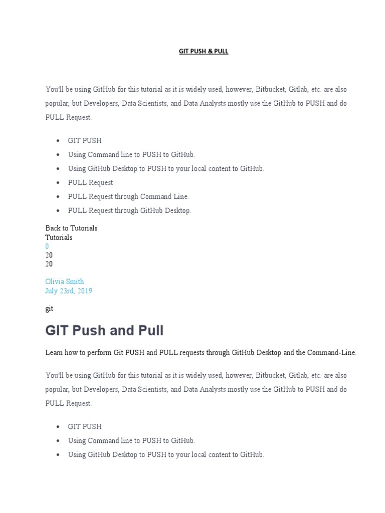 Git Push Pull | PDF | Directory (Computing) | Computer File Git Push Pull | PDF | Directory (Computing) | Computer File