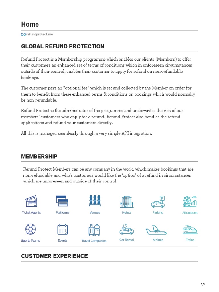 Global Refund Protection: Refundprotect - Me | PDF | Underwriting ...