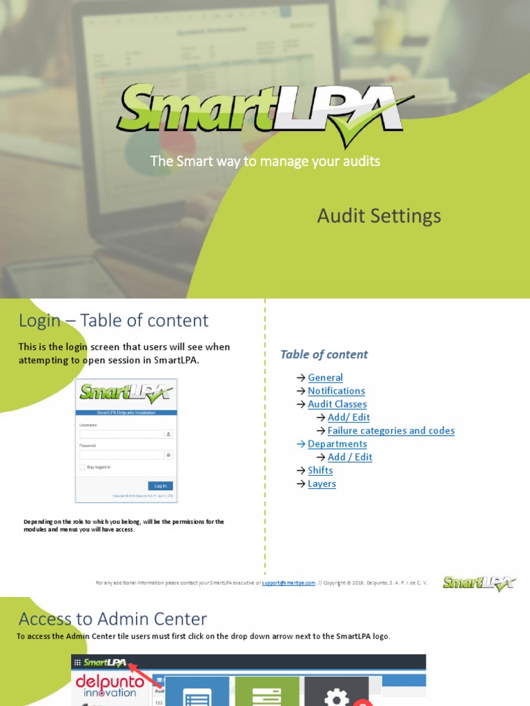Admin Center - Audit Settings | PDF | Menu (Computing) | System Software