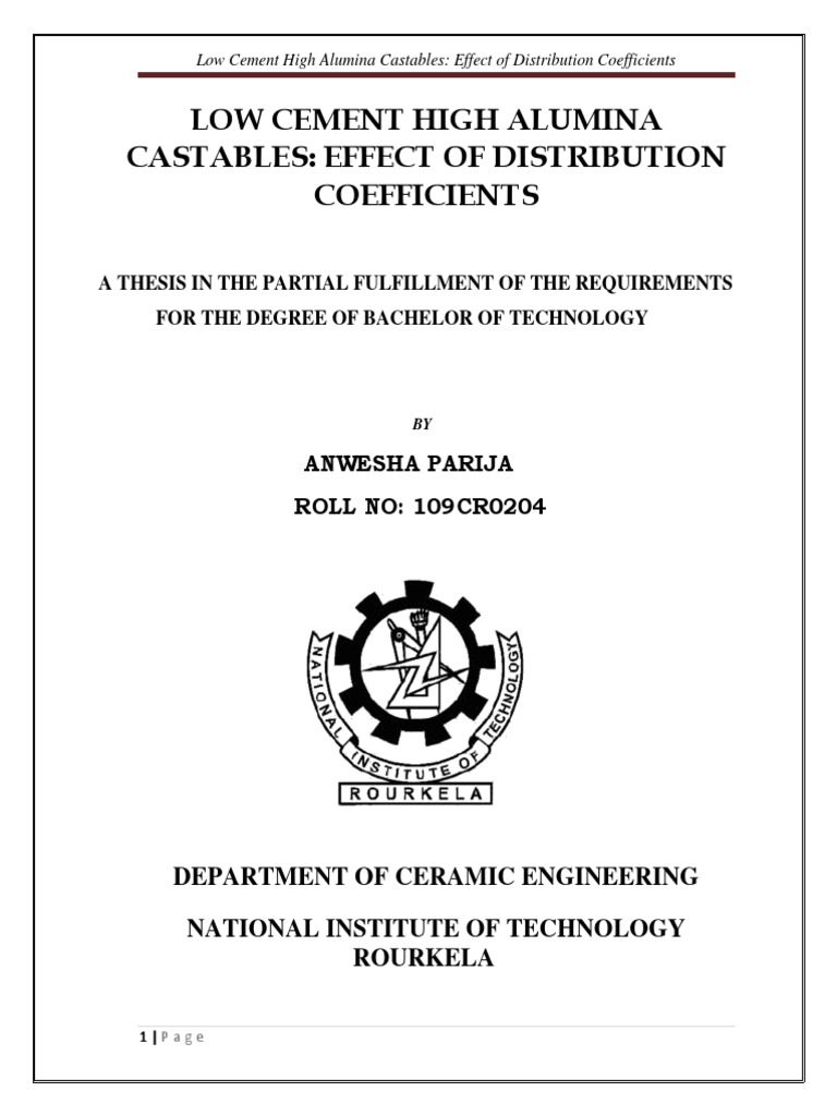 Low Cement Castables | PDF | Refractory | Cement