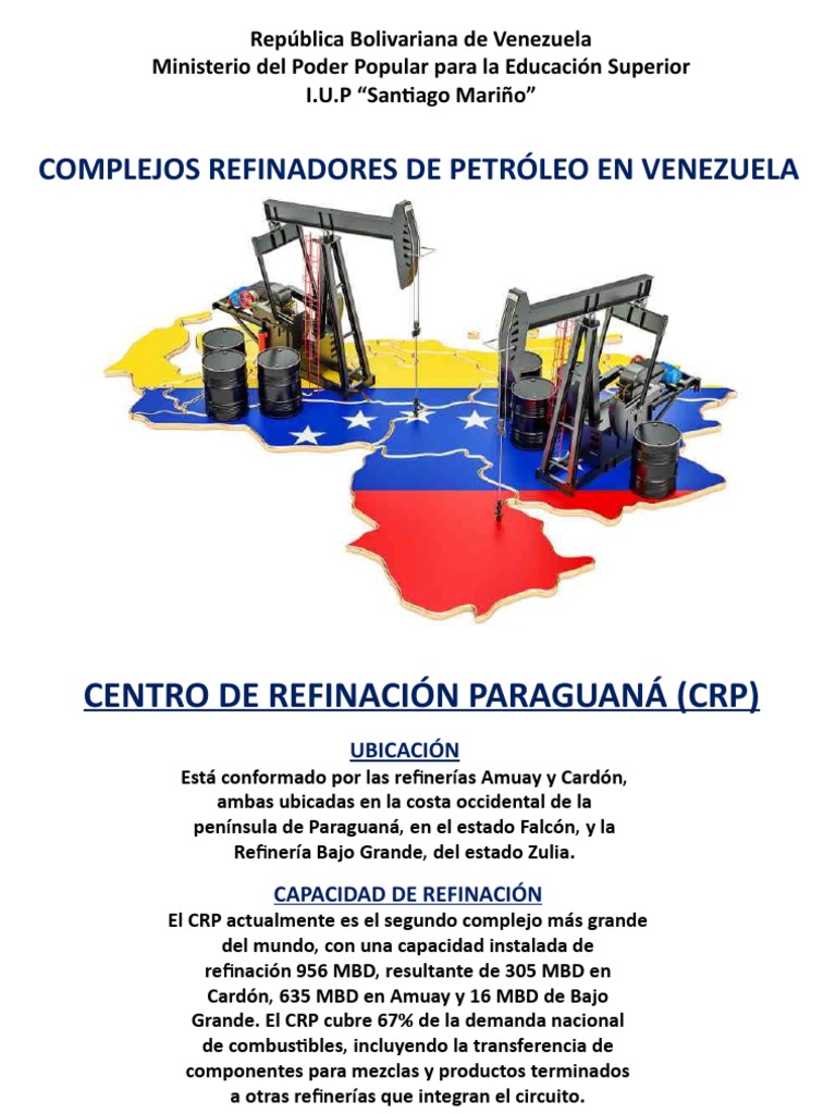 Complejos Refinadores de Petroleo en Venezuela | PDF | Refinería de ...