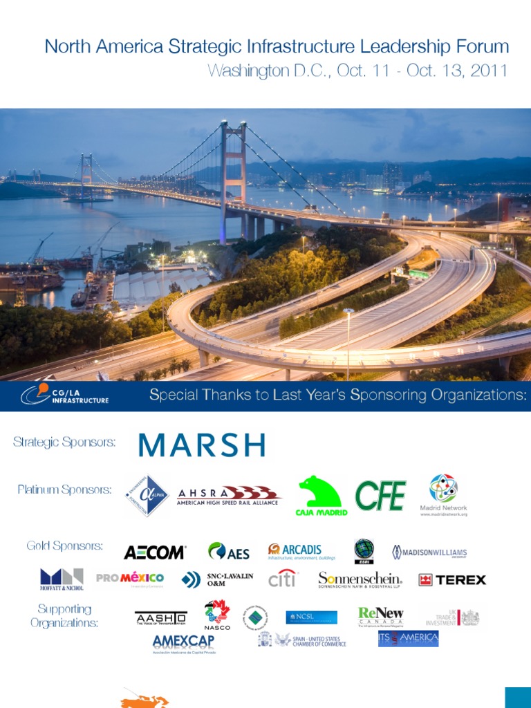 North America Strategic Infrastructure Leadership Forum: Washington D.C ...