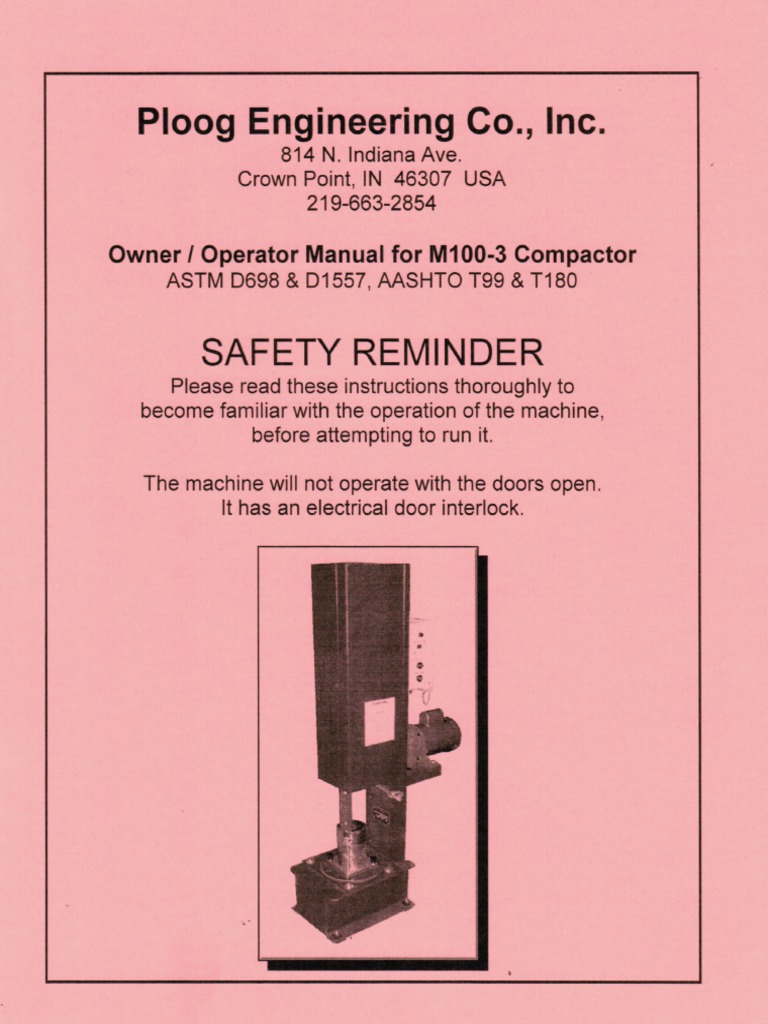 Ploog M 100 Manual | PDF