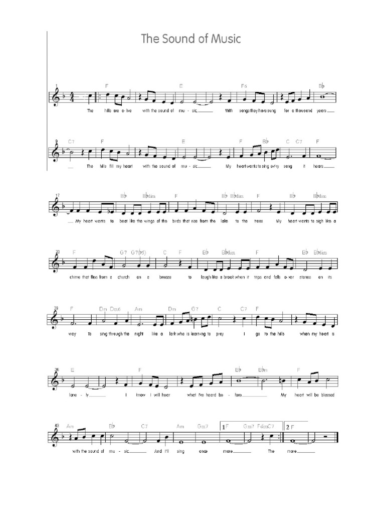 Theme - The Sound of Music | PDF