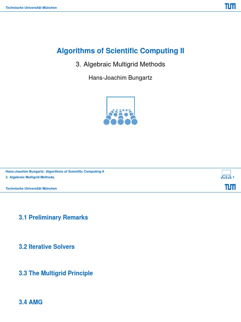 An Introduction to Algebraic Multigrid Methods for the Efficient Solution of Large Sparse ...