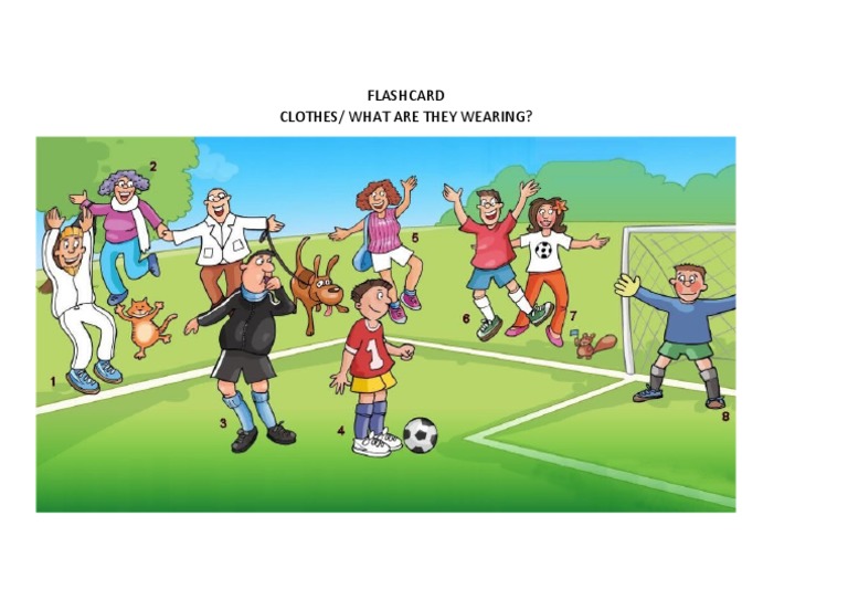 Flashcard Clothes/ What Are They Wearing? | PDF