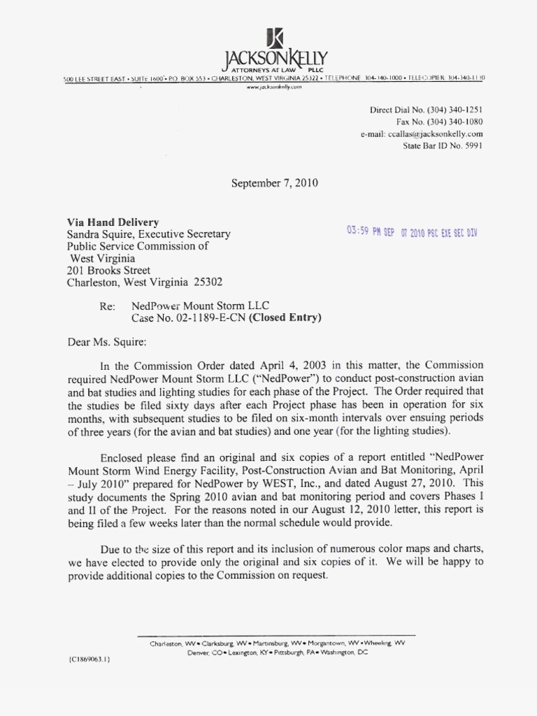 dck20100907162247 NedPower Mount Storm Wind Plant Avian and Bat ...