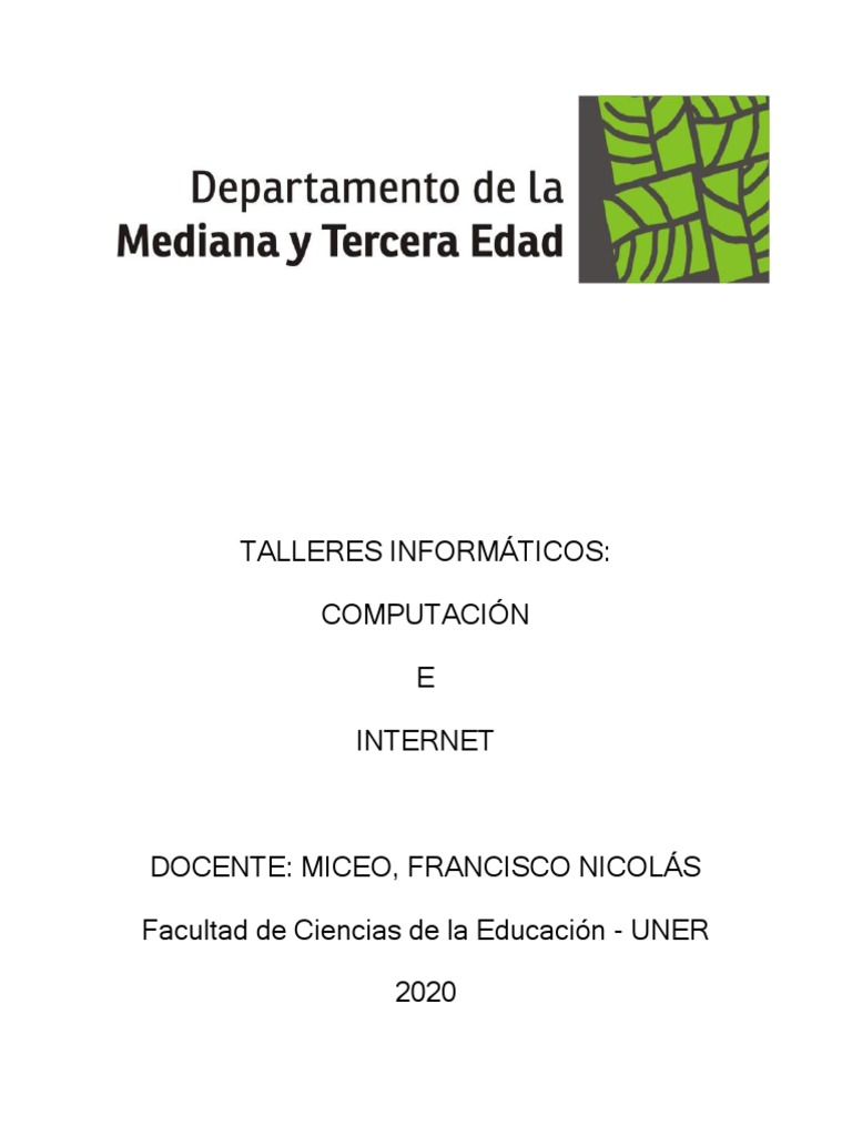 Miceo Planificacion Talleres Informaticos 2020 | PDF | Tableta | Internet