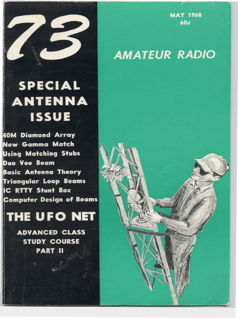 73 Magazine - Special Antenna Issue - May 1968 | PDF | Antenna (Radio) | Broadcast Engineering