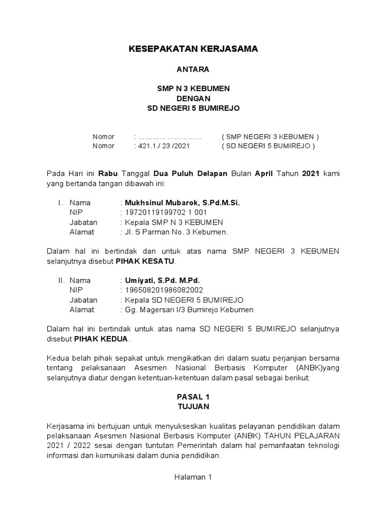 Mou Anbk Sdn5bumirejo | PDF