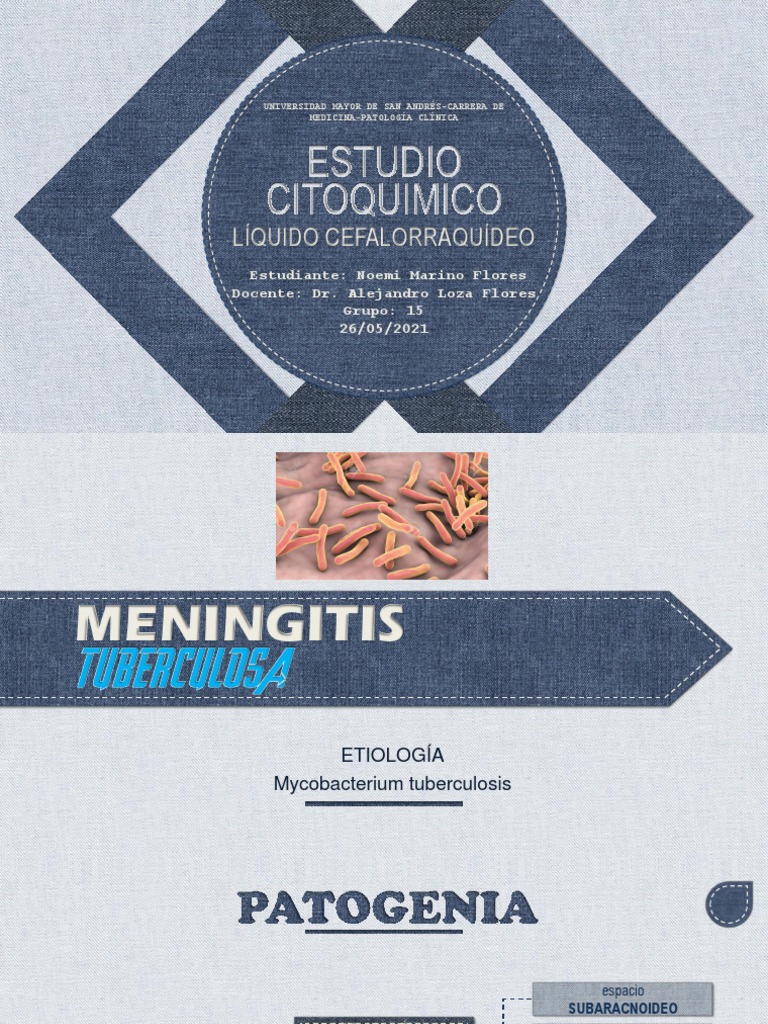 Estudio Citquímico de LCR en Meningitis | PDF | Meningitis | Tuberculosis