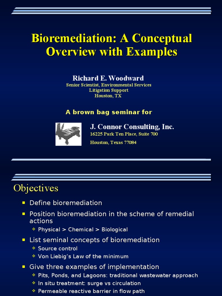 Bioremediation Overview and Examples | PDF | Environmental Remediation ...