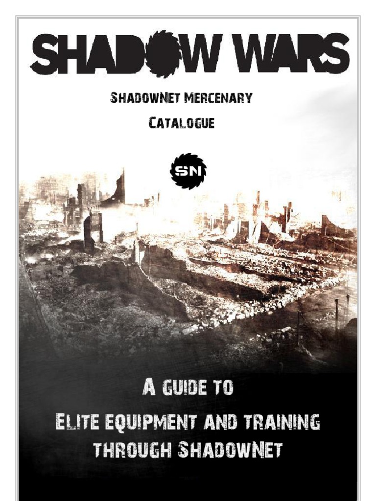 ShadowNet Catalogue | PDF | Surgery | Firearms