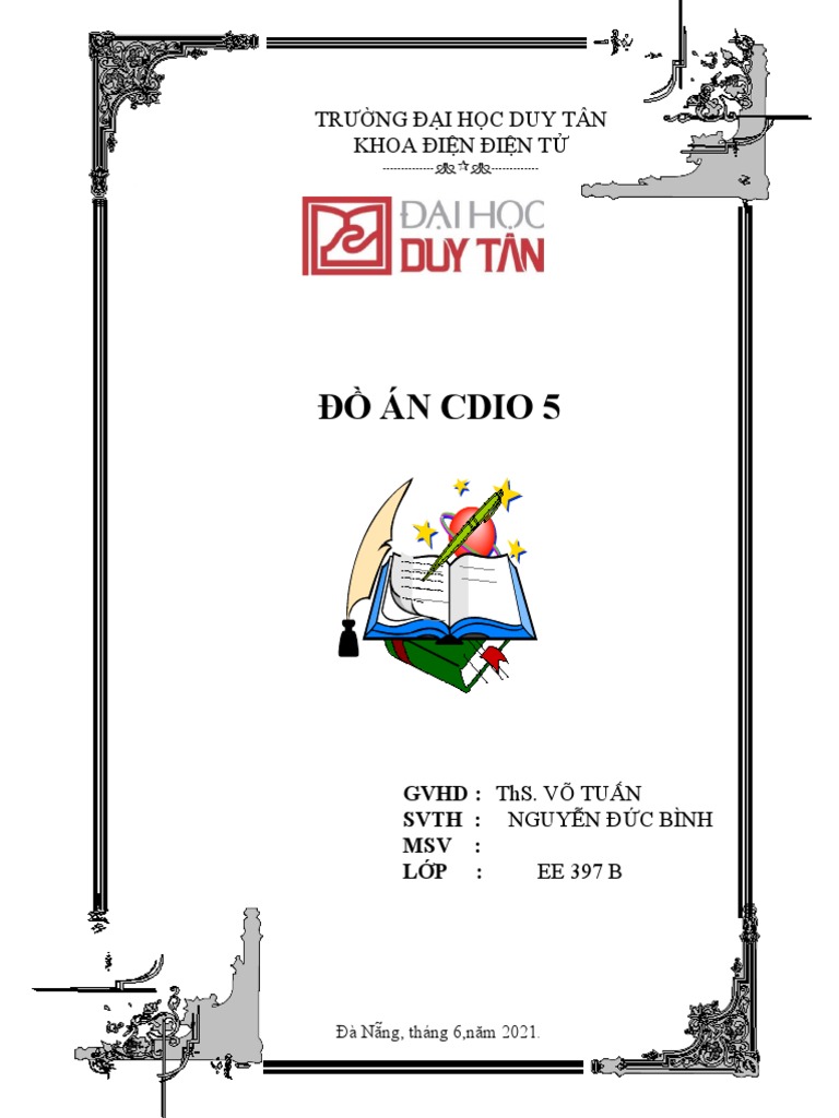 Đồ Án Cdio 5: Trường Đại Học Duy Tân Khoa Điện Điện Tử | PDF