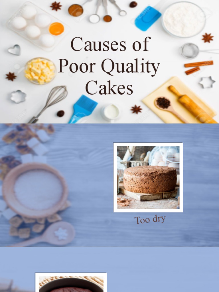 Causes of Poor Quality Cakes | PDF
