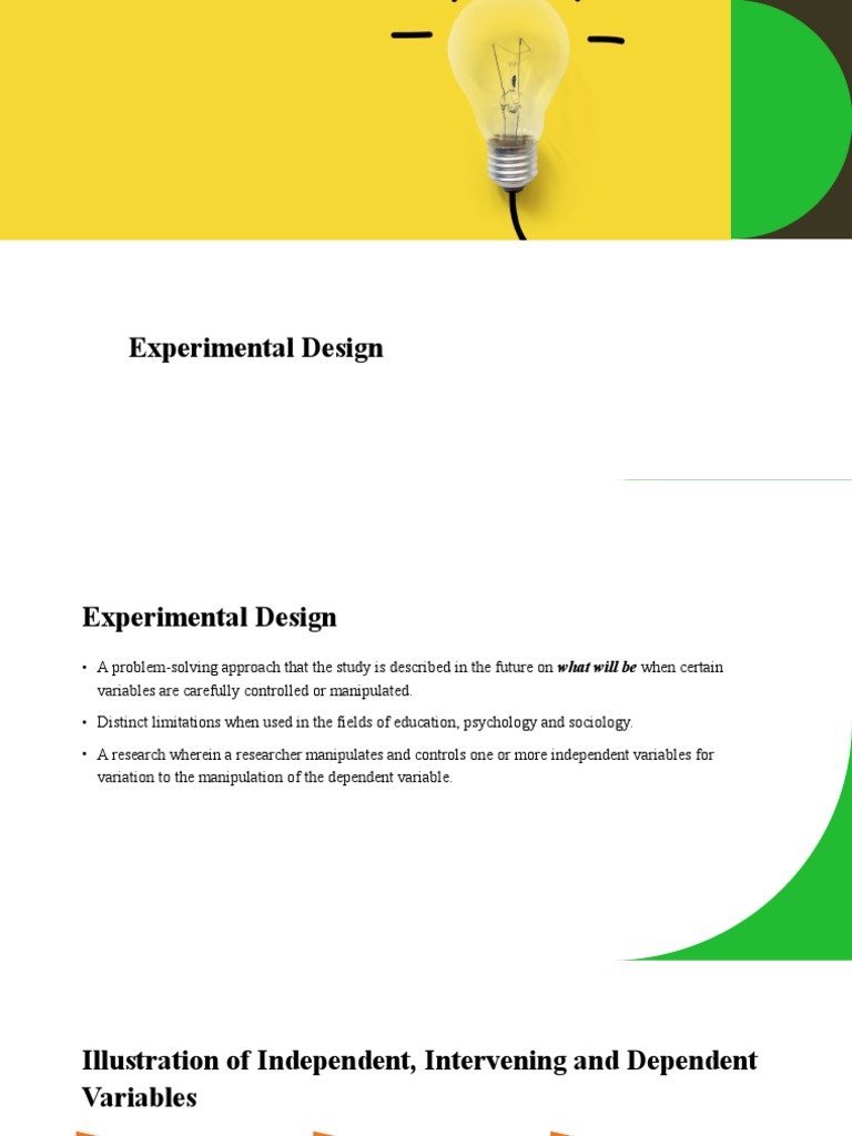 Experimental Design | PDF | Design Of Experiments | Experiment