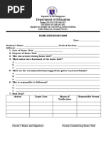 Home Visitation Form Deped | PDF