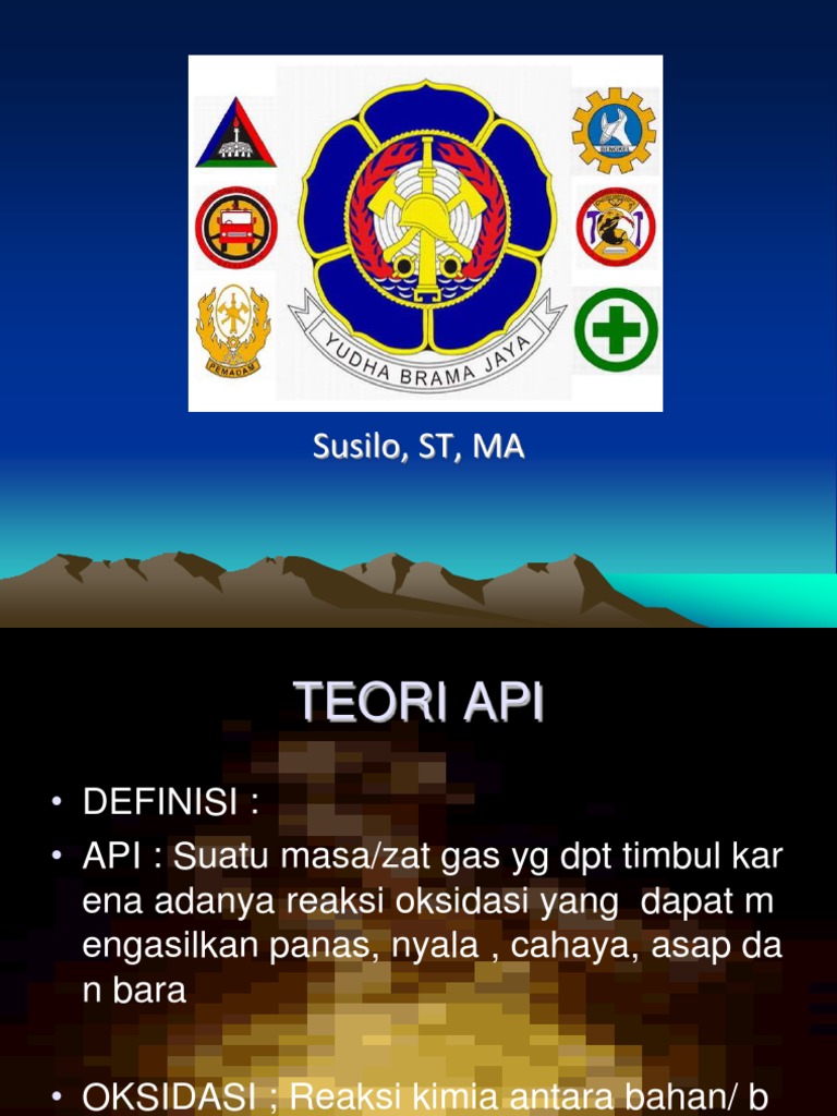Teori Api Dan Anatomi Kebakaran | PDF