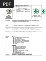 Sop Pemasangan Kb Implant Kel. 6 | PDF