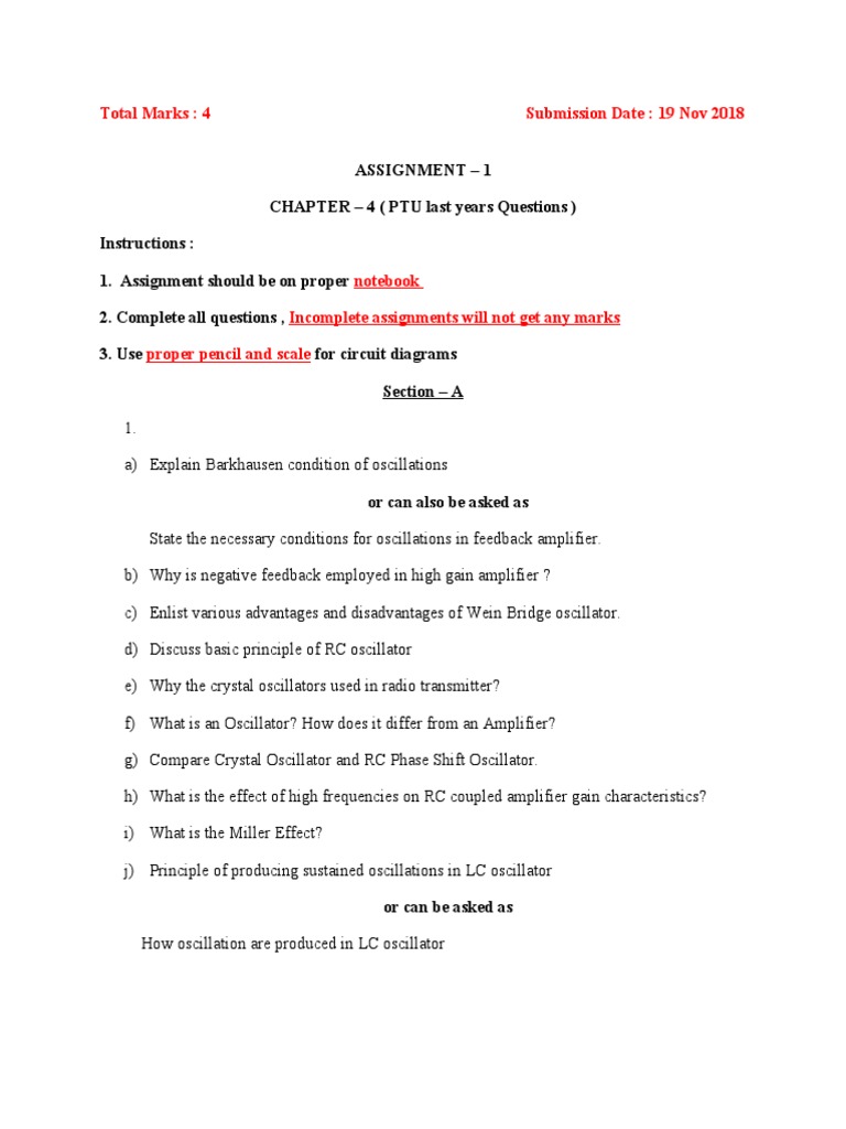 ASSIGNMENT | PDF | Electronic Oscillator | Rectifier