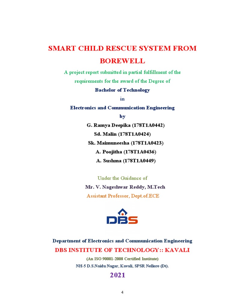 Smart Child Borewell System 3 | PDF | General Packet Radio Service | Electric Motor