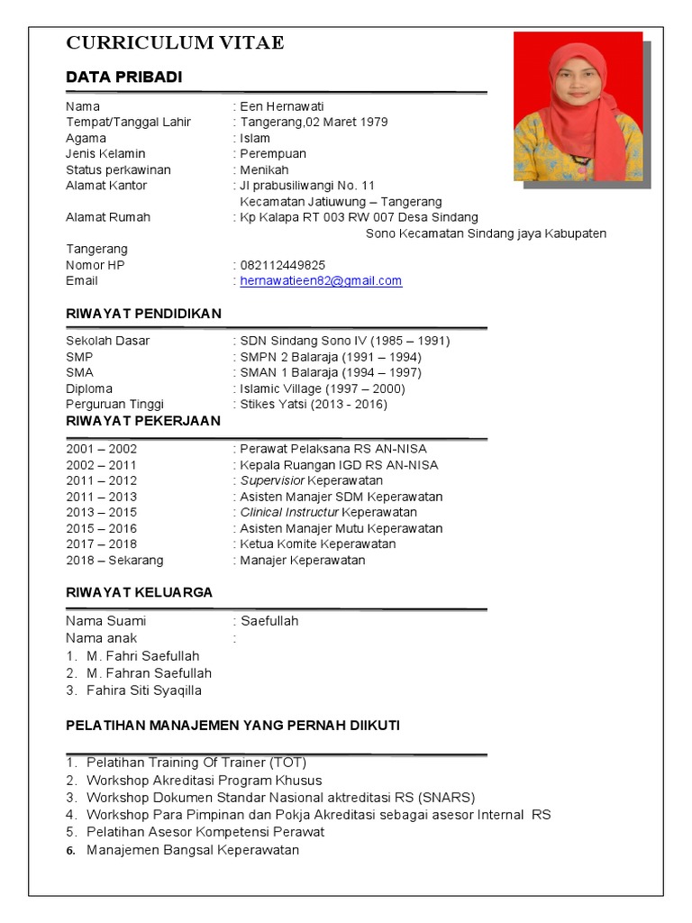 Curriculum Vitae | PDF | Pengembangan Diri | Gaya Hidup