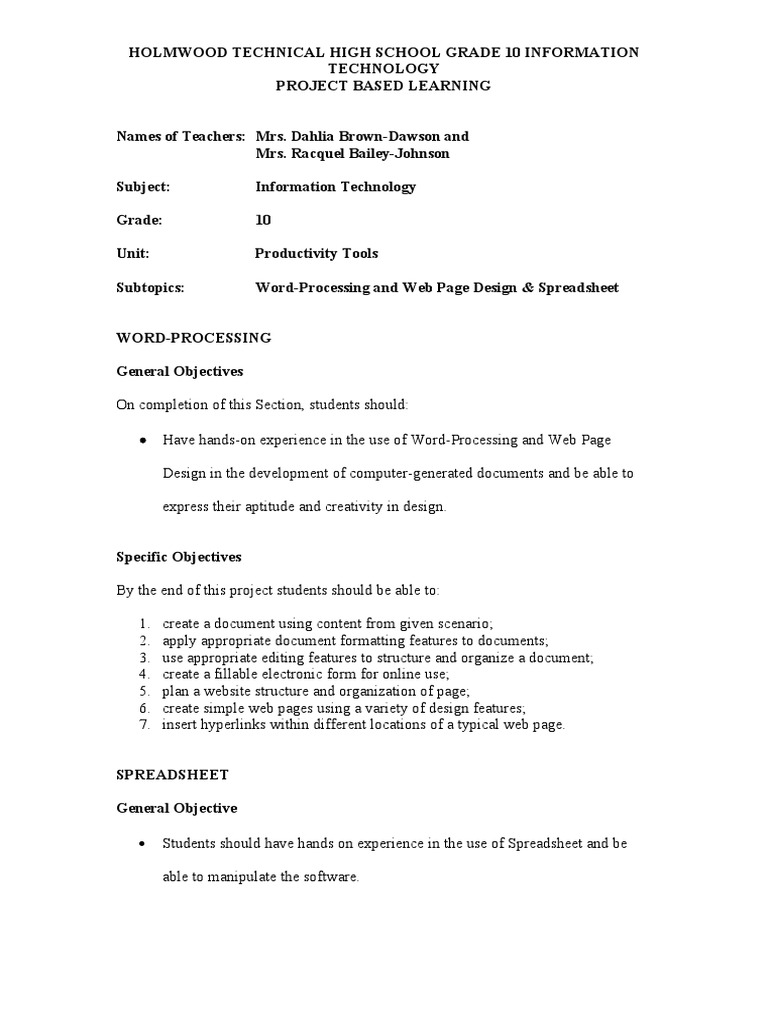 Information Technology (Grade 10) May 2020 | Download Free PDF ...