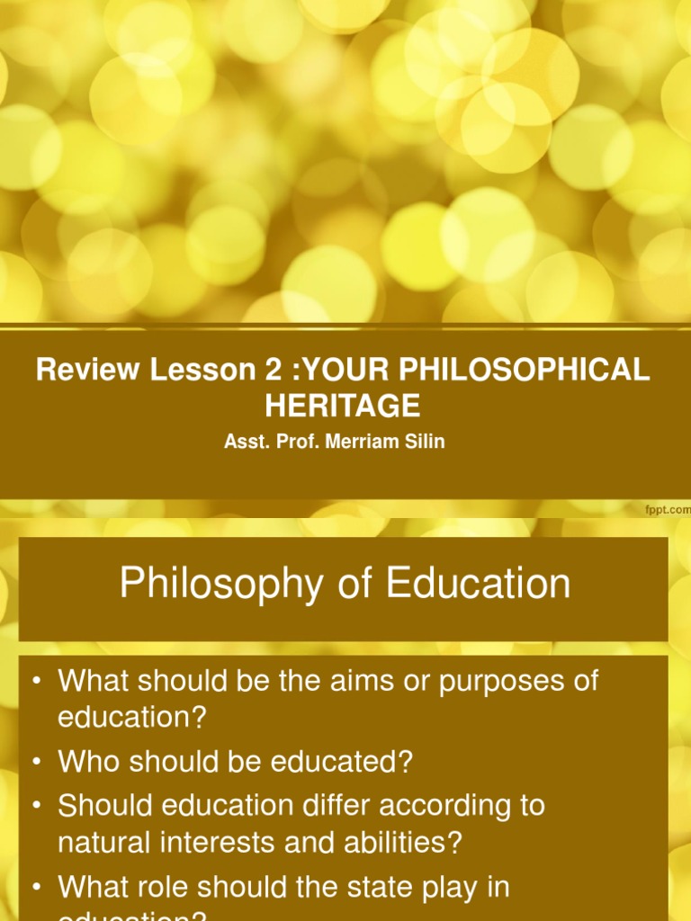 Understanding Educational Philosophies | PDF | Philosophy Of Education | Teachers