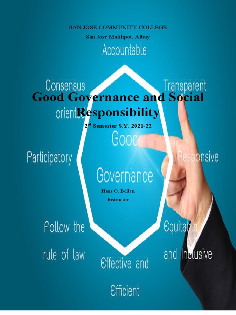 Module 2 Good Governance and Social Responsibility | PDF ...