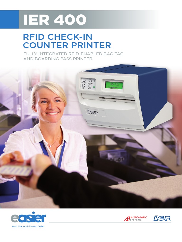 Rfid Check-In Counter Printer: Fully Integrated Rfid-Enabled Bag Tag ...