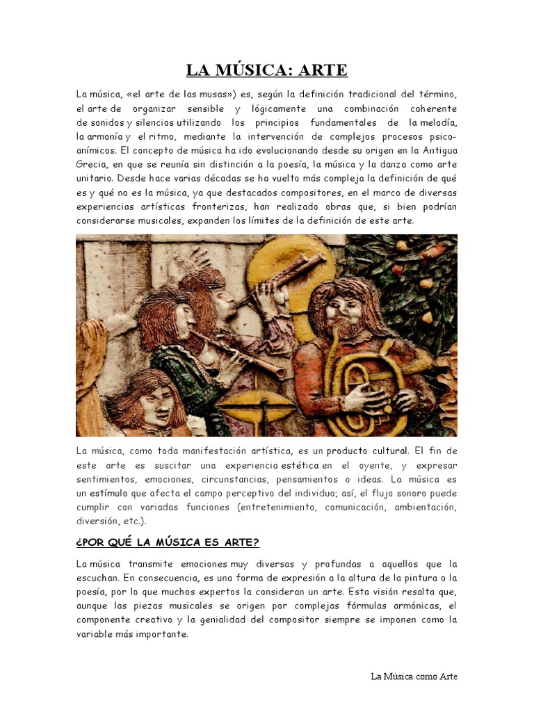 La Música como Expresión Artística | PDF