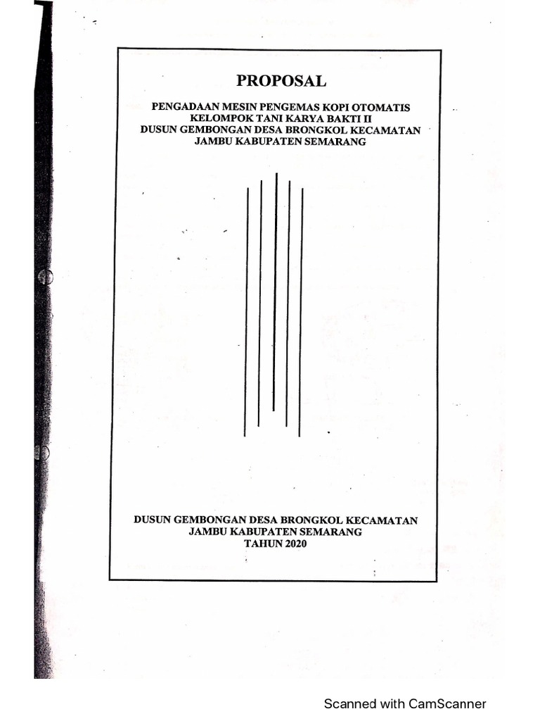 Proposal Kelompok Tani Karya Bakti II | PDF