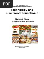 Tle-9-Module 1-Pecs | PDF | Entrepreneurship | Goal