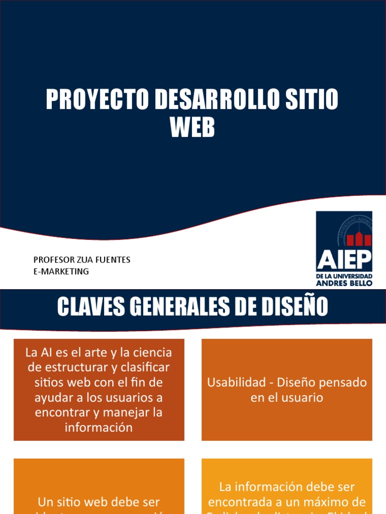 Proyecto Desarrollo Sitio Web | PDF | Usabilidad | Software