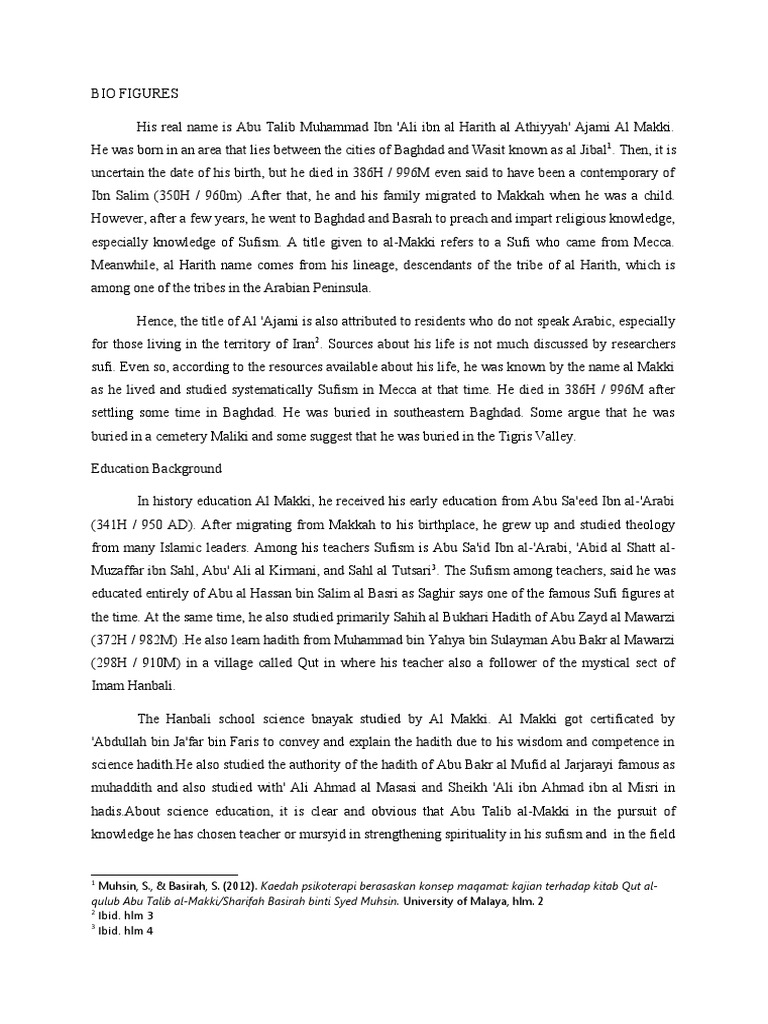 Abu Talib Al Makki | PDF | Sufism | Hadith